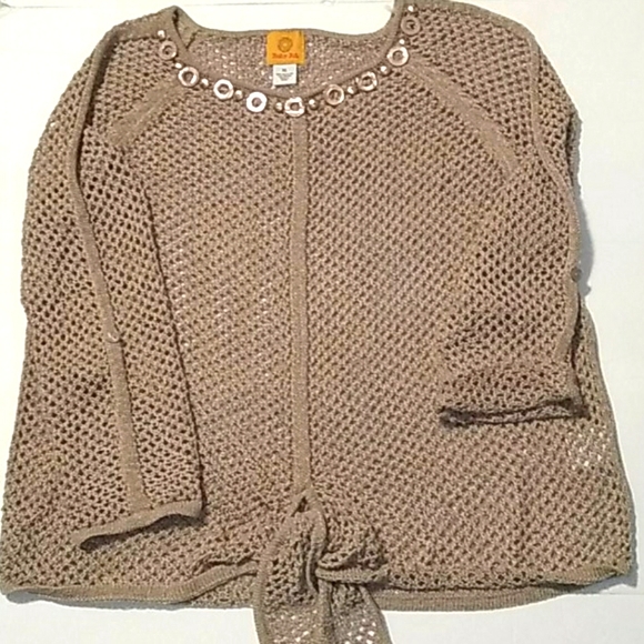 RUBY RED | Tops | Gold Top Crochet | Poshmark